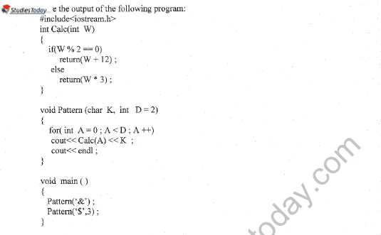 CBSE Class 11 Computer Science Question Paper Set U Solved